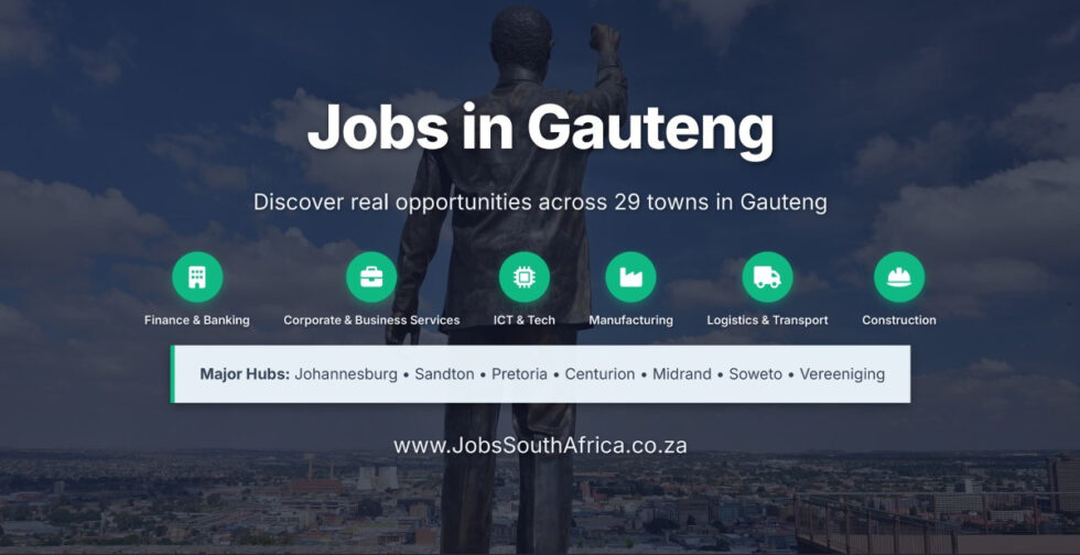 Jobs in Gauteng | 1,431 Vacancies & Careers